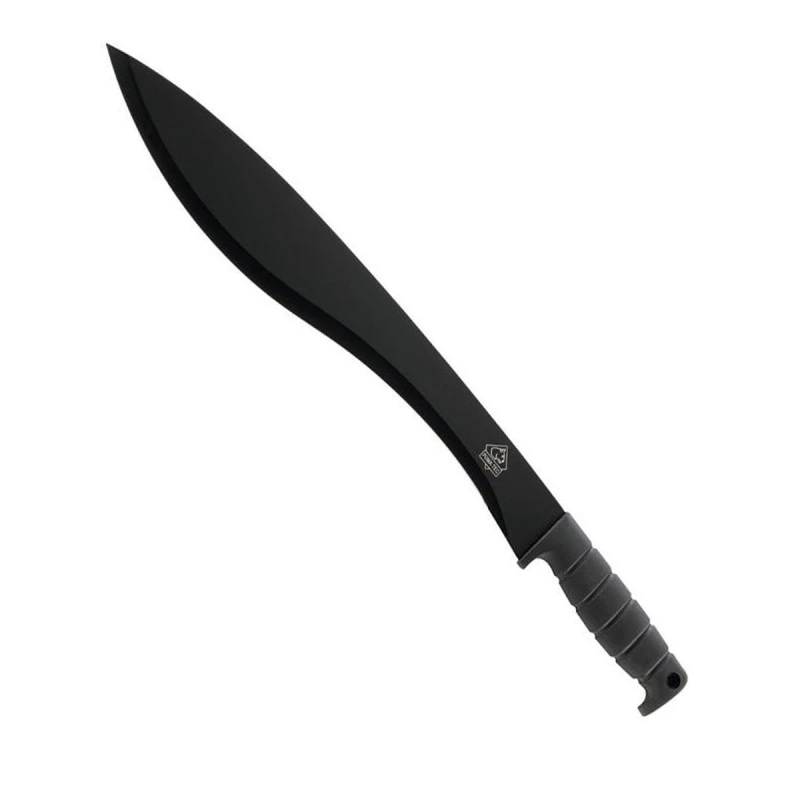 Machette PUMA-TEC lame incurvée acier inox avec étui - Noir