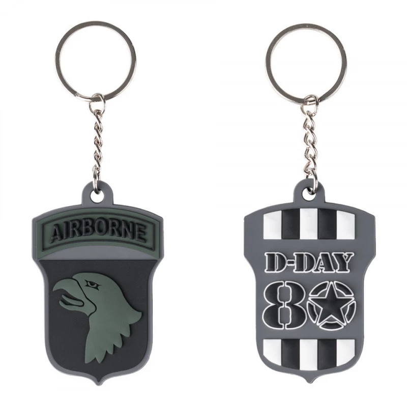 Sleutelhanger 3D PVC D-Day 80 Airborne subdued 145